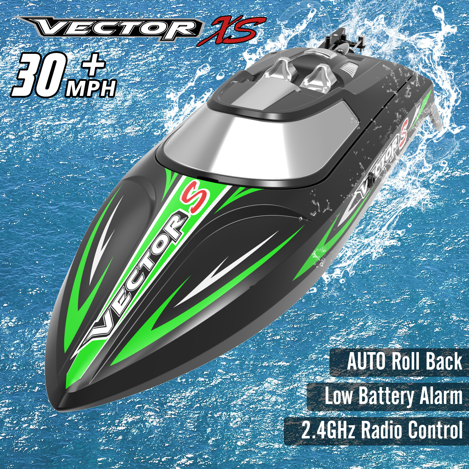 Volantexrc RC Boat 2.4GHZ 48kmh High Speed Brushless Auto Self-Righting ...