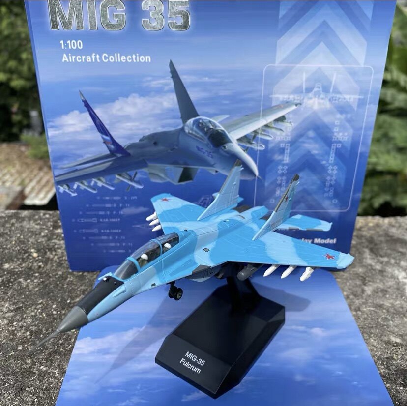 1:100 Russian MiG 15 MiG 23 MiG 29 MiG 35 Su 35 Fighter Model Aviation ...