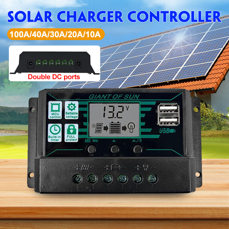 10A/20A/30A40A/100A LCD Solar Controller MPPT Solar Charge Controller ...