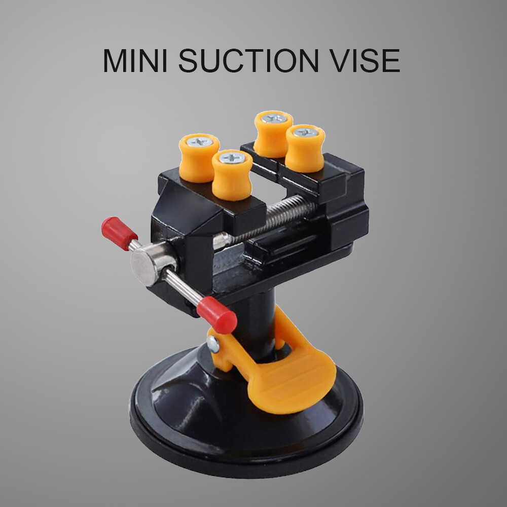 Mini Suction Vise Clamp Bench Clamp Universal Table Vise Vacuum Base ...