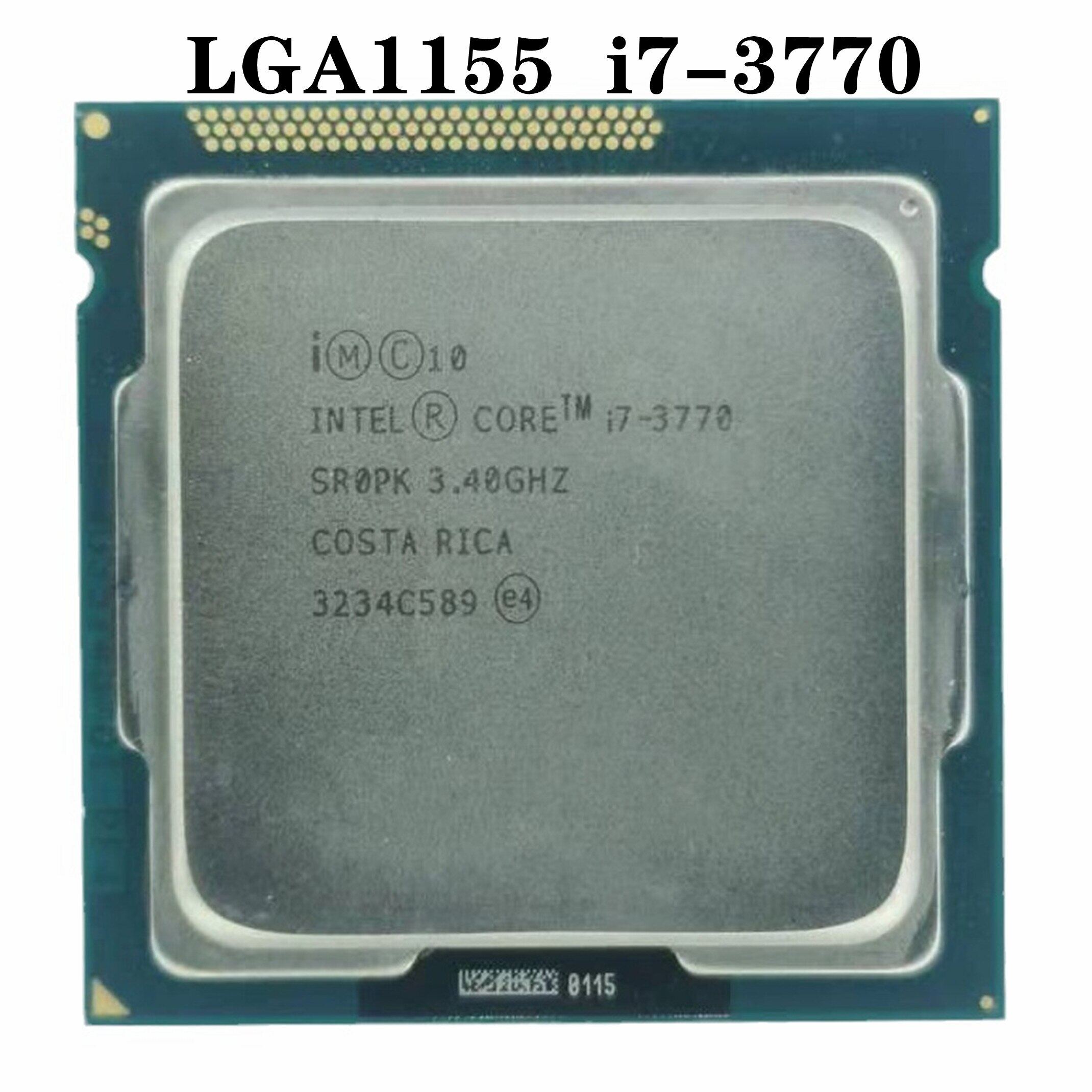 Intel Core I7-3770 I7 3770 3.4 GHz Quad-Core โปรเซสเซอร์ CPU 8M 77W LGA ...