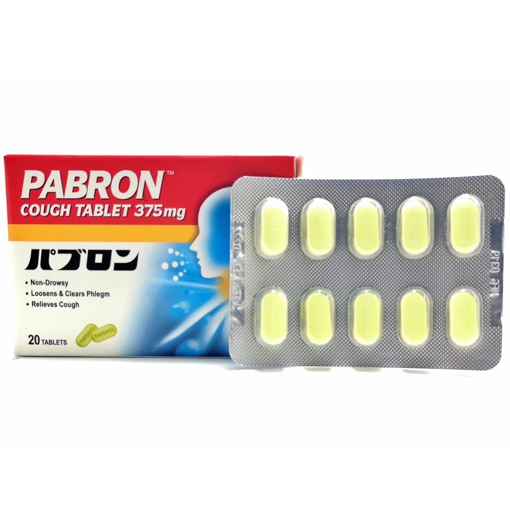 Pabron Cough Tablet 375mg ( 20 Tablets ) | Lazada