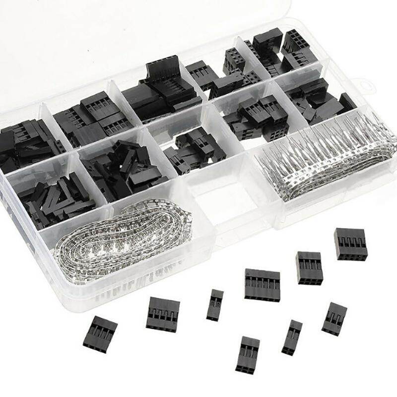 610PCS 2.54mm Crimp Pin Connector Header Jumper Wire Terminal Kit ...