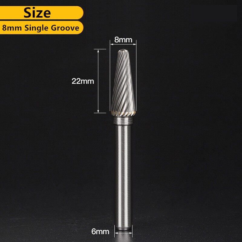 L type 6mm Shank Tungsten Carbide Burrs Rotary Burr Mata Porting Tool ...