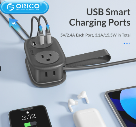 ORICO Power Strip AC Outlets Multitap Socket Extension Cord Electrical ...