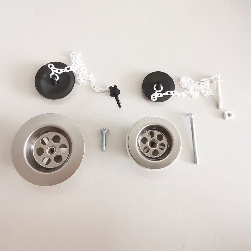 [READY STOCKS] 1-1/4" &1-1/2" PVC STAINLESS STEEL WASTE C/W PVC CHAIN ...