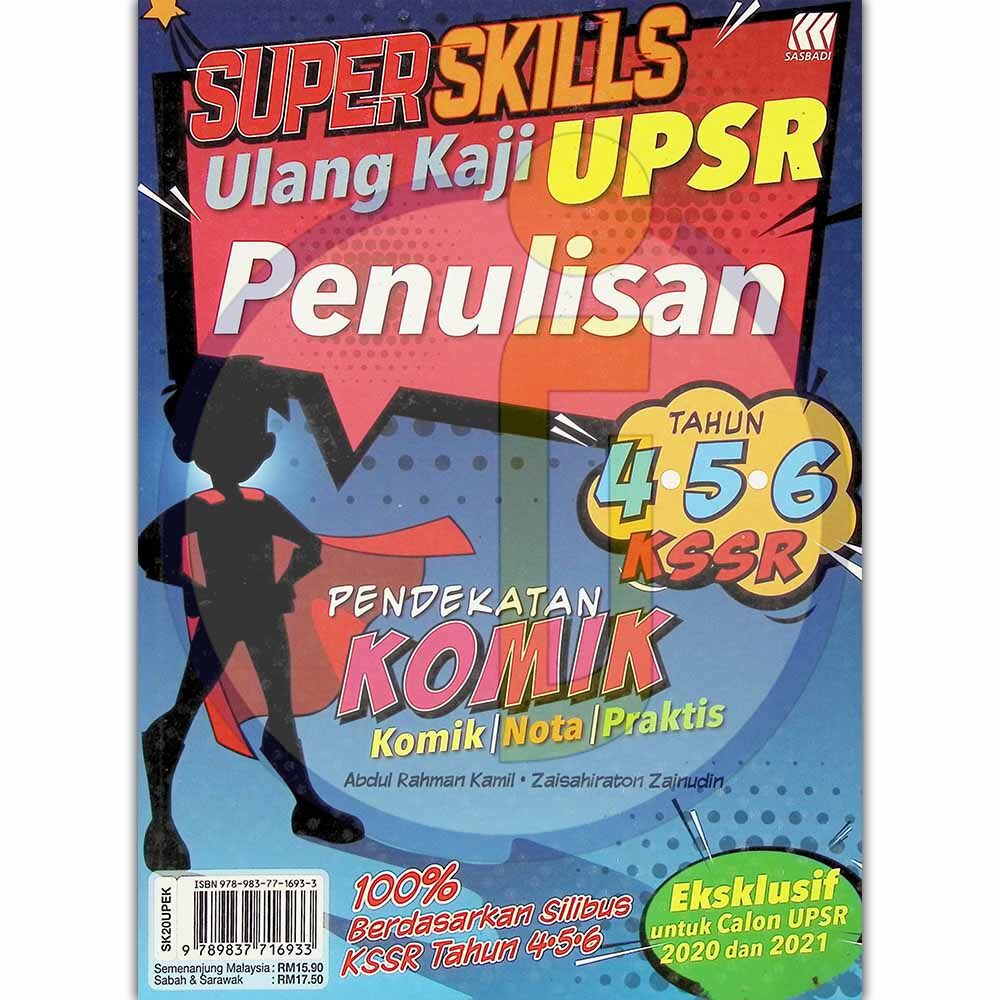 [Intelligent] Sasbadi Super Skills Ulang Kaji UPSR Pendekatan Komik Tahun 4.5.6 | Lazada