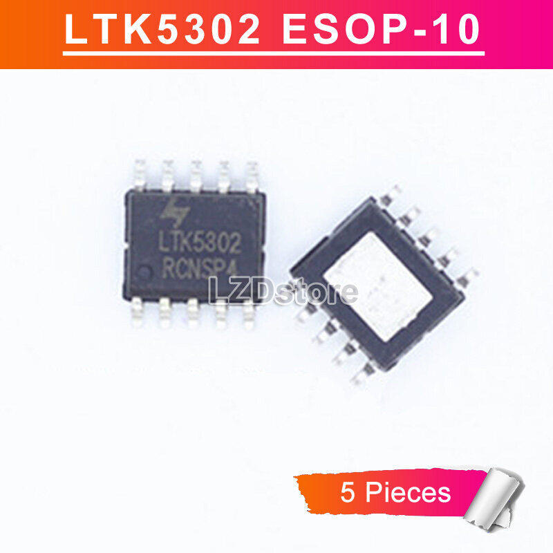 5pcs LTK5302 ESOP-10 LTK 5302 ESOP10 SMD Synchronous Boost 11W Audio ...