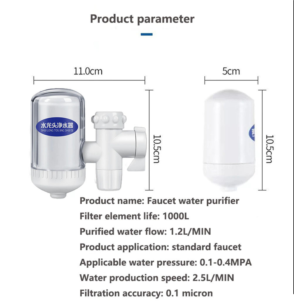 Plastic Water Filter Water Tap Purifier Drinking Water Filter Penapis ...
