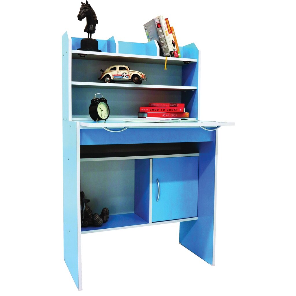FAYNE 76cm Kids Study Table With Book Shelf Rack Study Table With ...