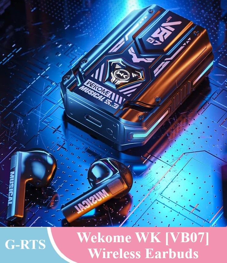 Wekome WK [VB07] Mecha TWS Wireless Earbuds Low Latency In-Ear ...