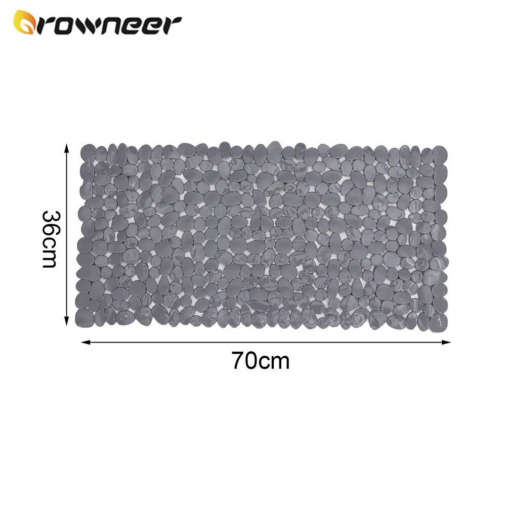 Anti Slip Bathtub Mats Pebbles Shape Shower Bath Mat Suction Cup Shower ...