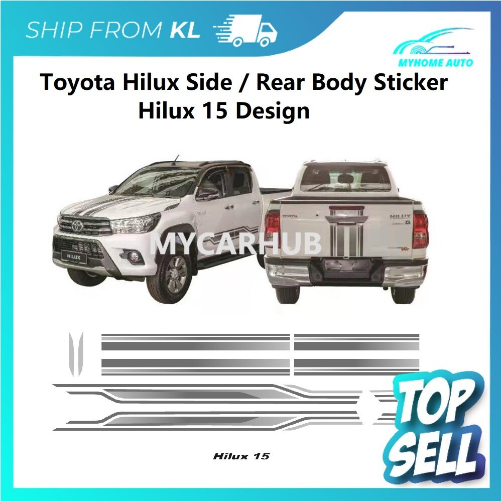 Toyota Hilux Body Sticker Original Design Car Side & Rear Body Sticker ...
