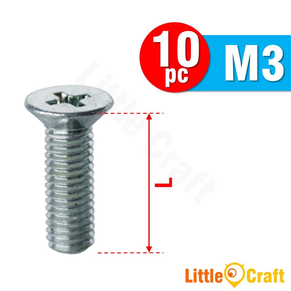 Flat Head Machine Metric Screw M2 M3 M4 M5 M6 Zinc Plating Flathead ...