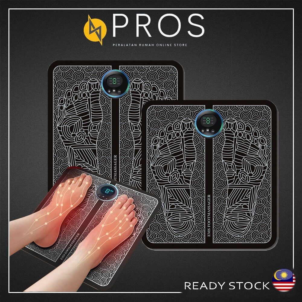Pros Ems Smart Foot Pad Sole Foot Massager Portable Foot Massage Machine Pulse Physiotherapy