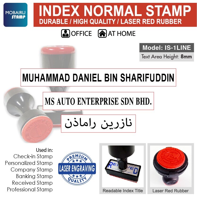 COP BIASA / NORMAL STAMP with Index, Company Stamp, Bank Cop, Name Cop ...