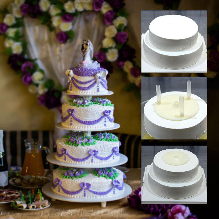 4/6/8/10 Inch Multilayer Cake Stand Hanging Mat Support Round Frame Dessert Stand Separator ...