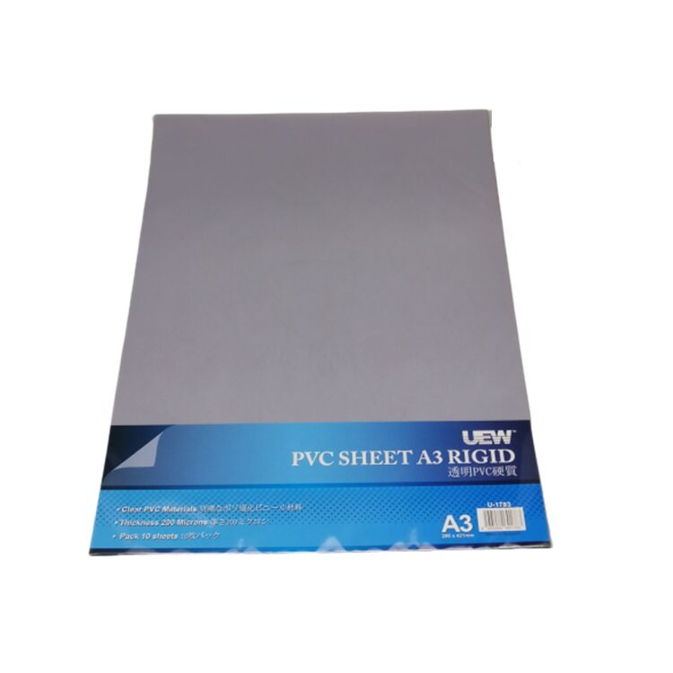 UEW Transparent PVC Sheet 10 pcs / Rigid Sheet A3 size / Plastic Cover ...