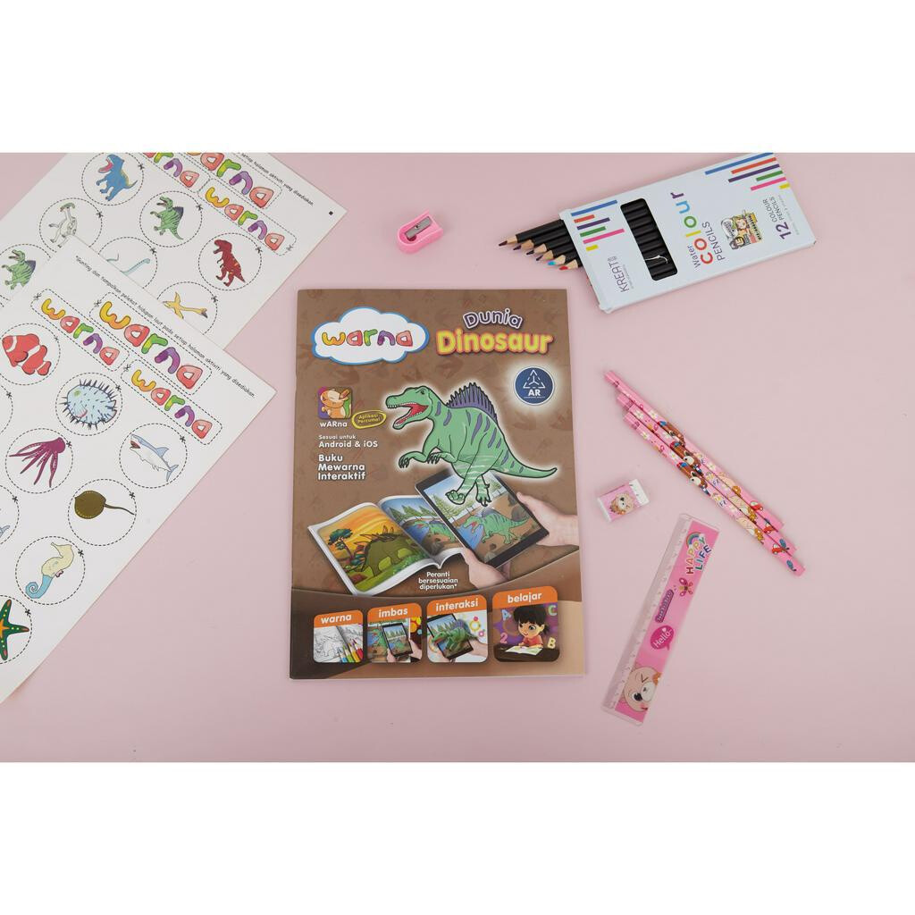 BUKU MEWARNA DIGITAL 3D ANDROID IOS IPHONE KELUAR GAMBAR SEBENAR | Lazada