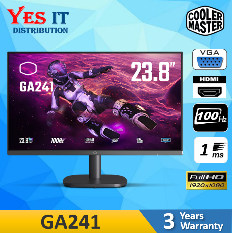 Cooler Master GA271 2K / GA241 / GA2701 Full HD 23.8" 27" 100Hz 1ms Low ...