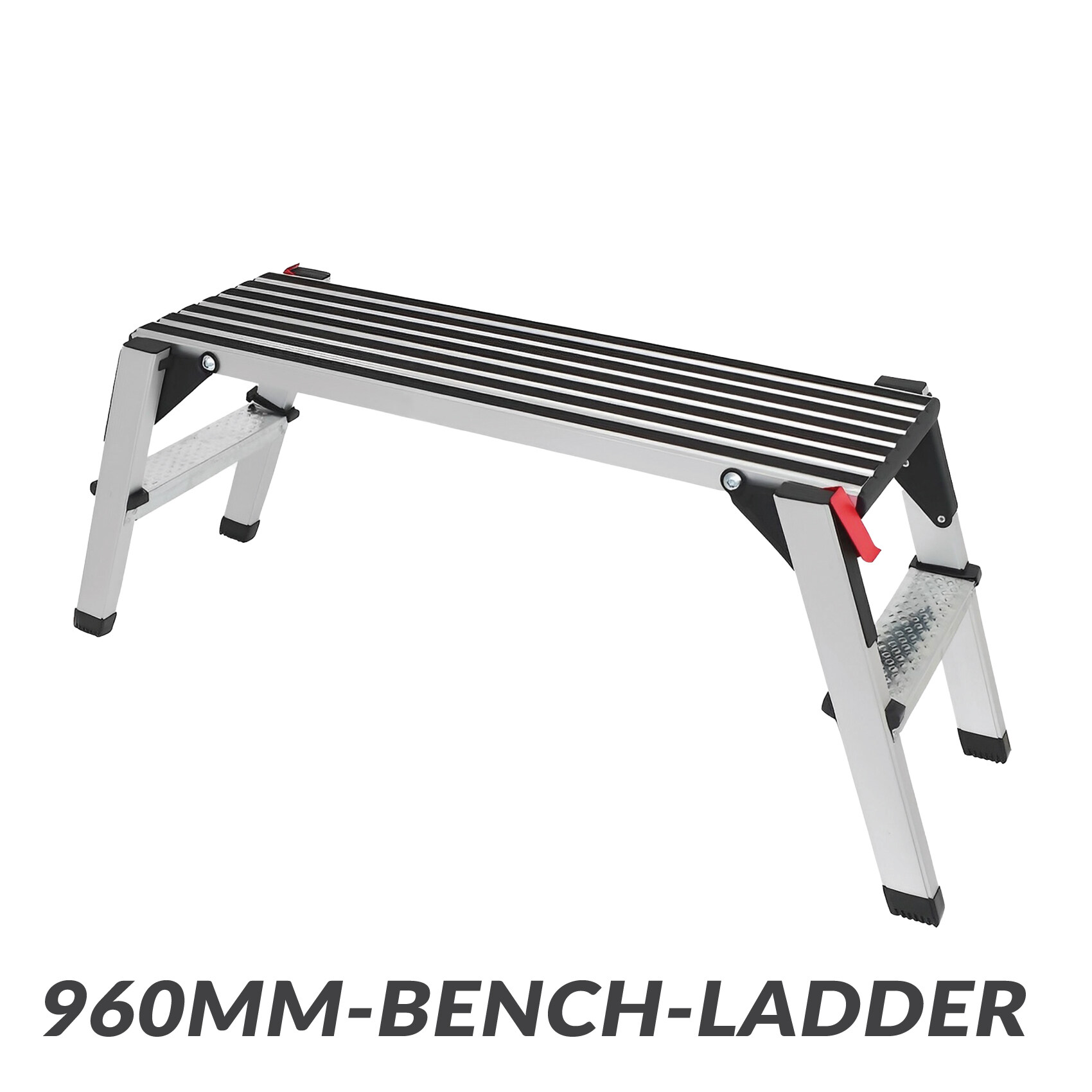 960MM Foldable Aluminium Bench Ladder Heavy Duty Bangku Tangga Lipat ...