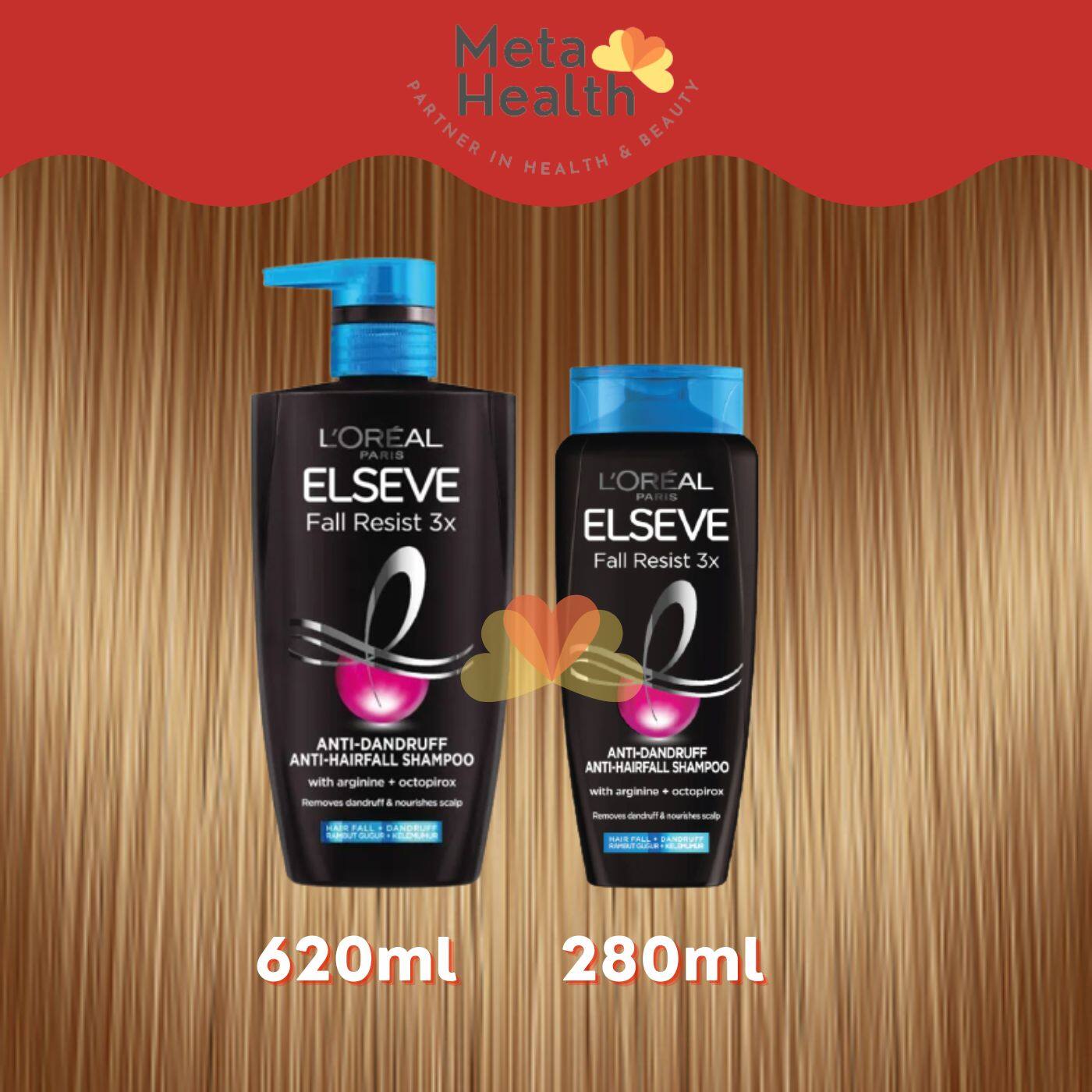 L'oreal Paris Elseve Hair Shampoo 620ml / L'Oreal Elseve Fall Resist 3X ...