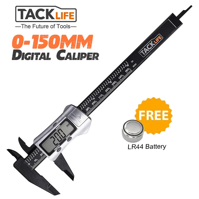 TACKLIFE 150mm Digital Caliper Measuring Tool Angkup Vernier Caliper ...