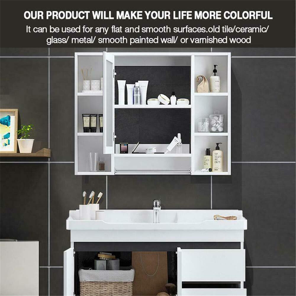 SDFBN ตกแต่งห้องน้ำวอลล์เปเปอร์กันน้ำตกแต่งผนังสายพีวีซีสติ๊กเกอร์ ...