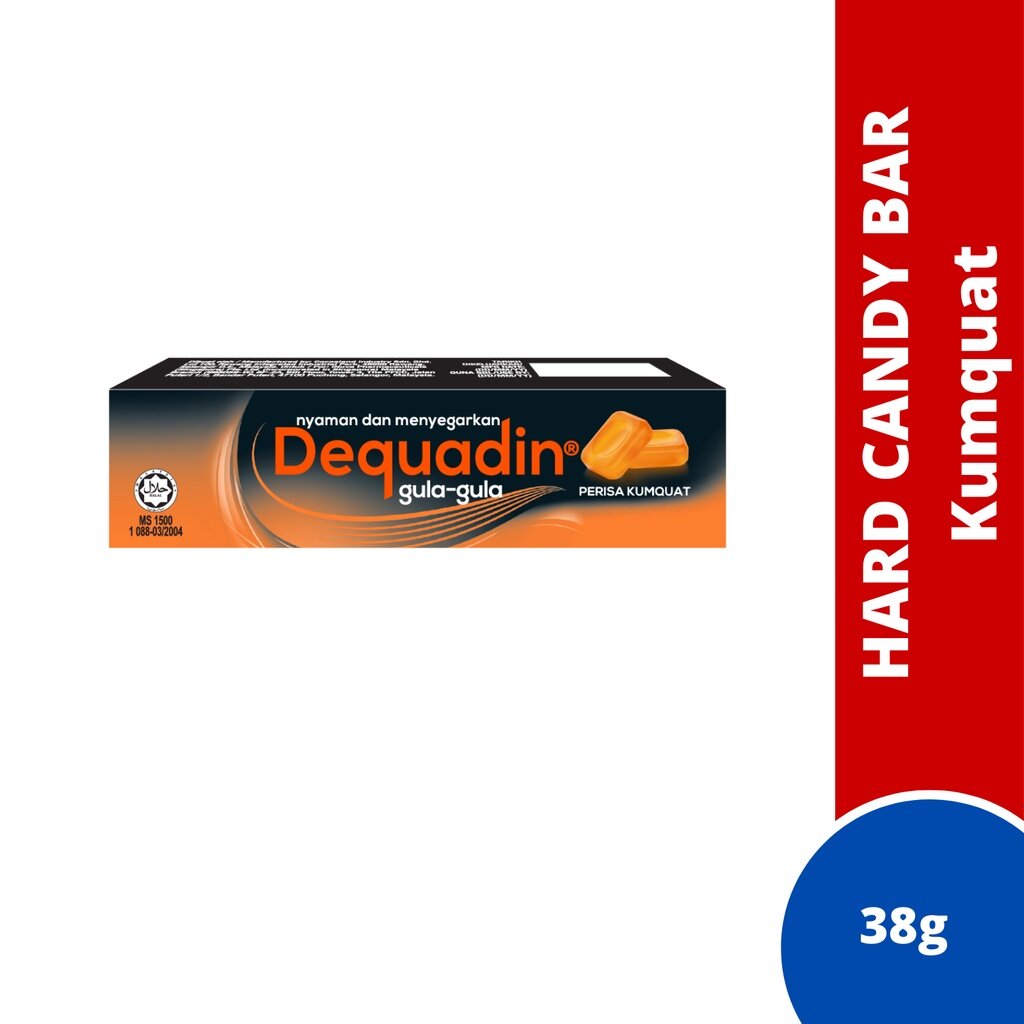 Dequadin Hard Candy Assorted Flavours 38g (Menthol/Lemon/Peppermint ...