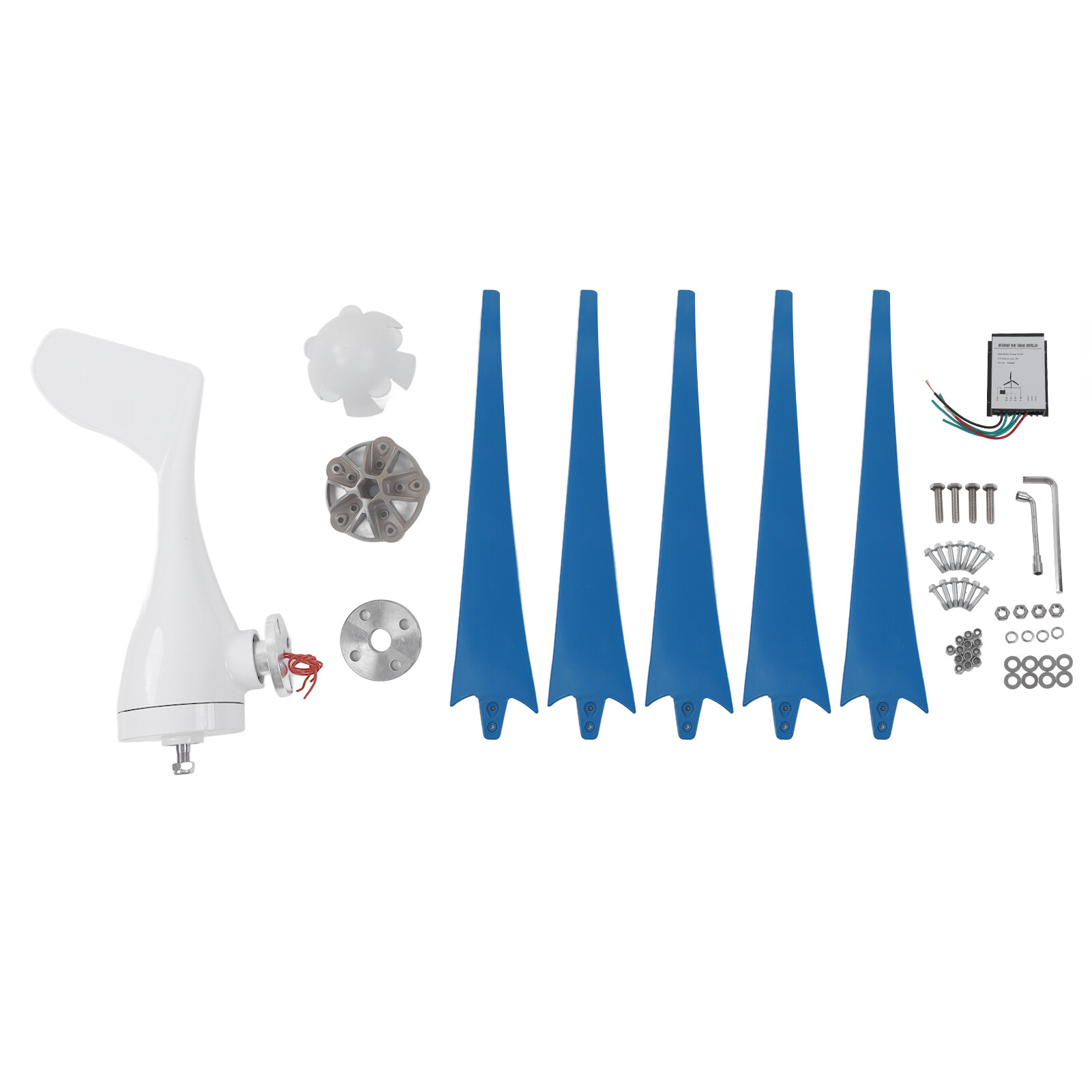 Wind Turbine Generator Wind Solar Hybrid Solar 5 Blade Small with ...