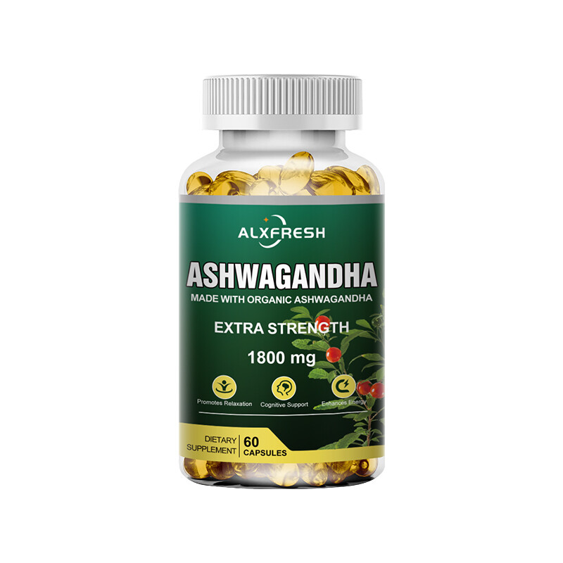 Alxfresh 3X Ashwagandha Organic Extract Capsules Relieve Stress ...