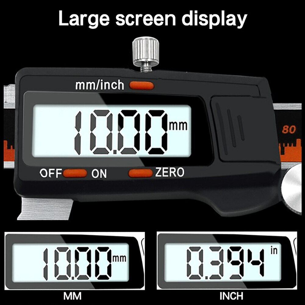 0-150MM Digital Readout Vernier Caliper Electronic Micrometer Stainless ...