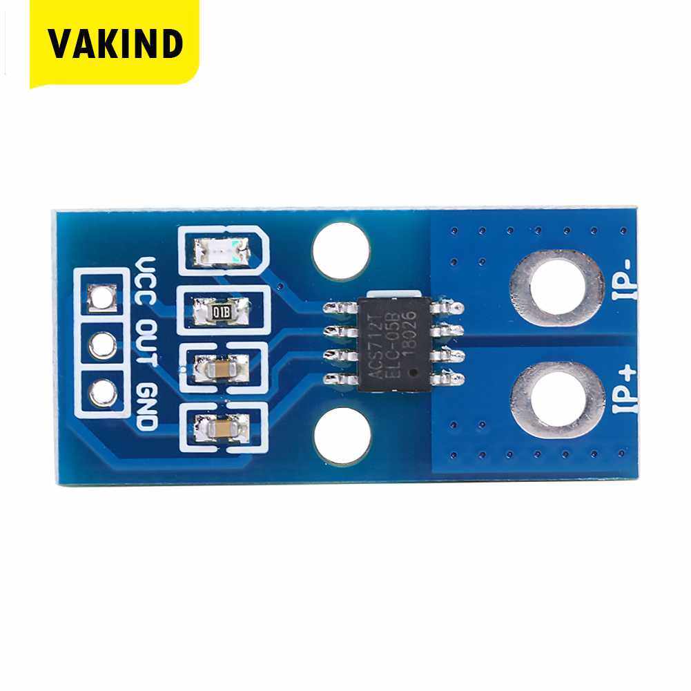 ACS724 Hall Current Sensor Electronic Module DC 5V Single Voltage Work ...