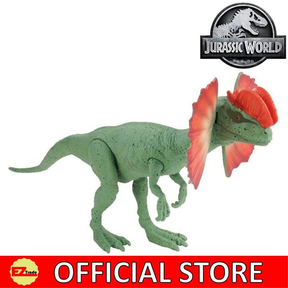 Mattel Jurassic World Dominion 12 Inch Dilophosaurus Dinosaur Action ...