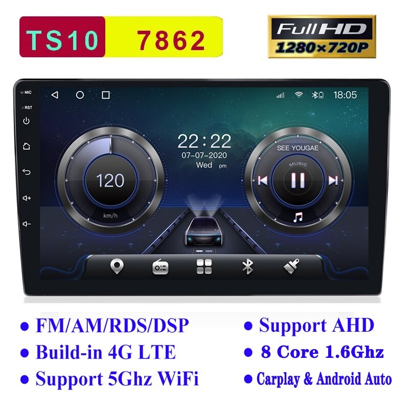 [8G+128G Octa Core 4G]TS10 Android12 Car Radio 7862 Chip 8 Core ...