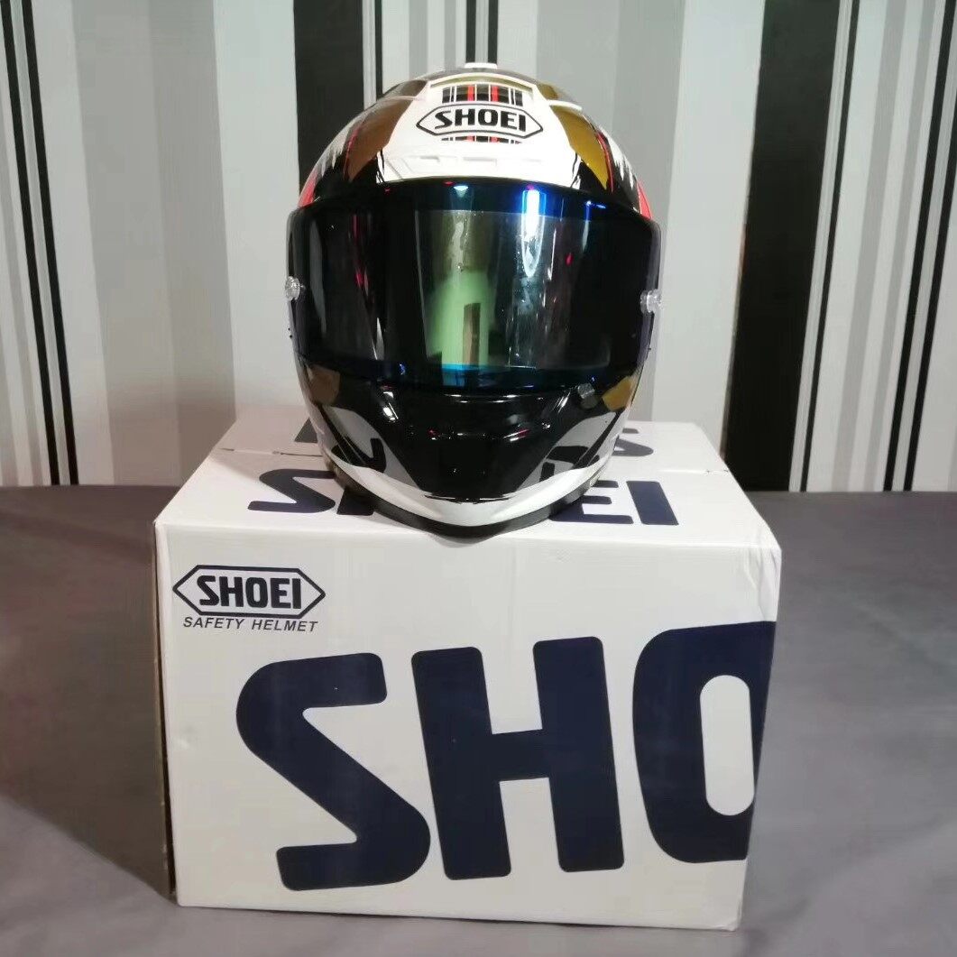 SHOEI X14 Lucky Catหมวกคลุมเต็มหน้าหมวกกันน็อกรถจักรยานยนต์ผู้ชายรถ ...