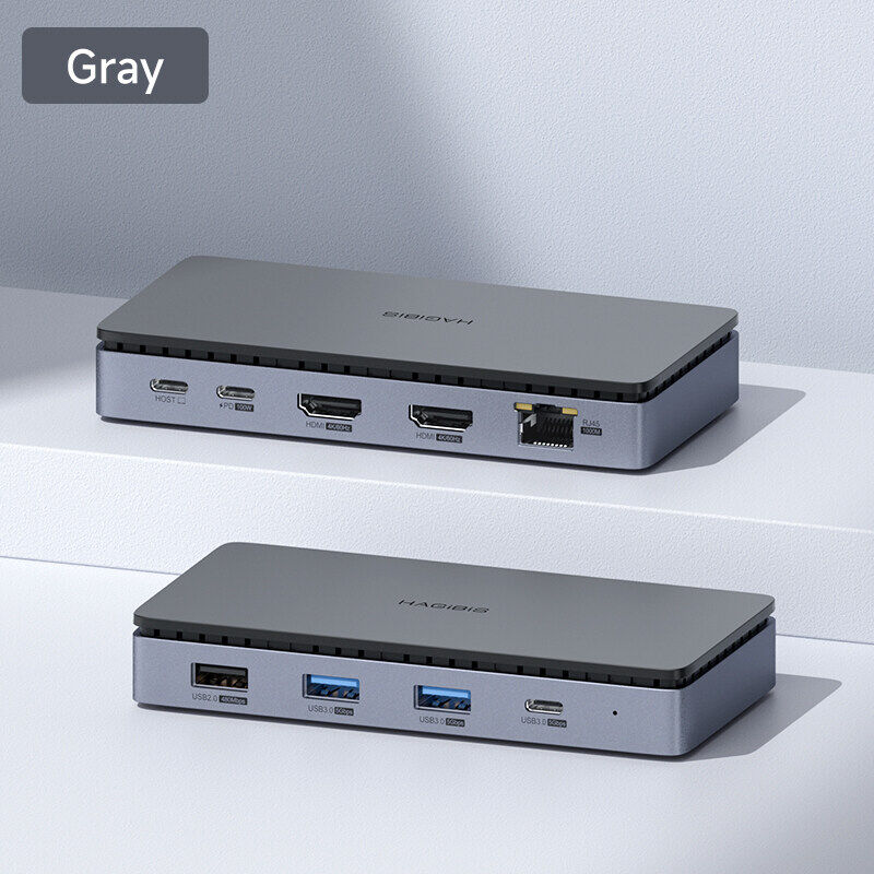 Hagibis USB C Docking Station Type C to 8K DP HDMI-Compatible Triple ...