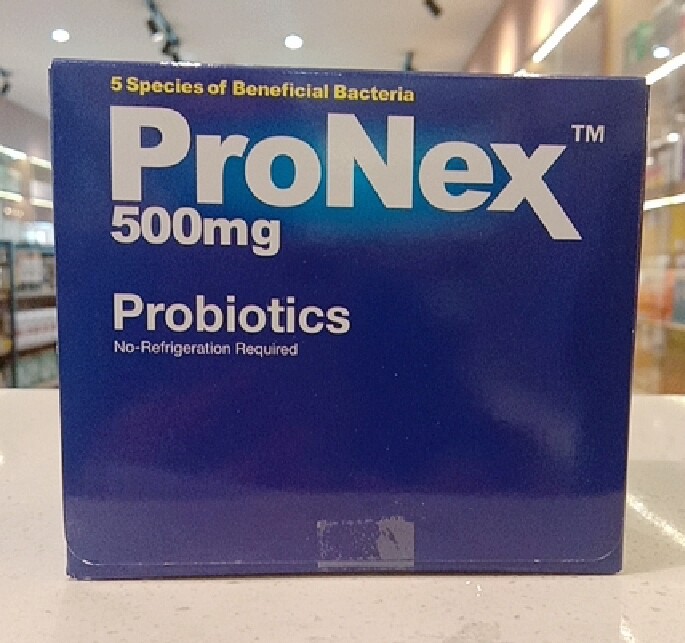 PRONEX 500MG PROBIOTICS 100 VEGETABLE CAPSULES ( 10'S X10 STRIPS ) EXP ...