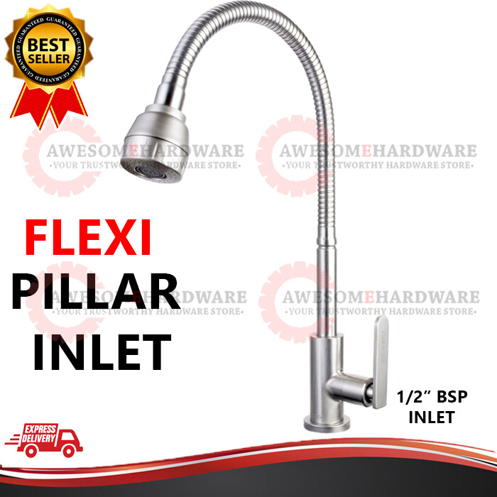 (SUS304 STAINLESS STEEL) FIX OR FLEXIBLE SPOUT KITCHEN FAUCET SINK ...