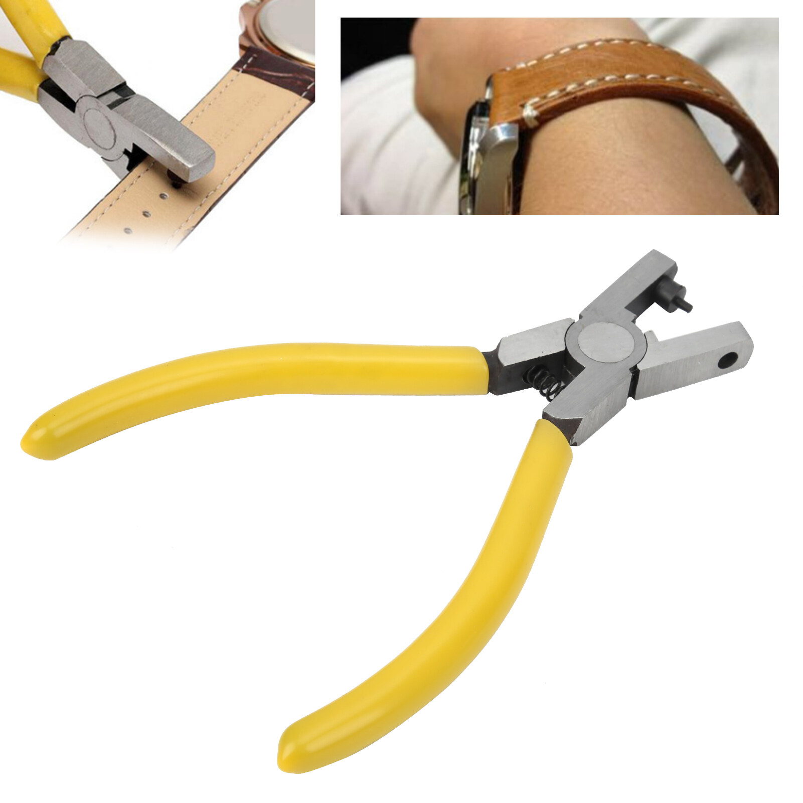 Watch Hole Punch Pliers Eyelet Mini DIY Leather Hand Repair Tool Band ...