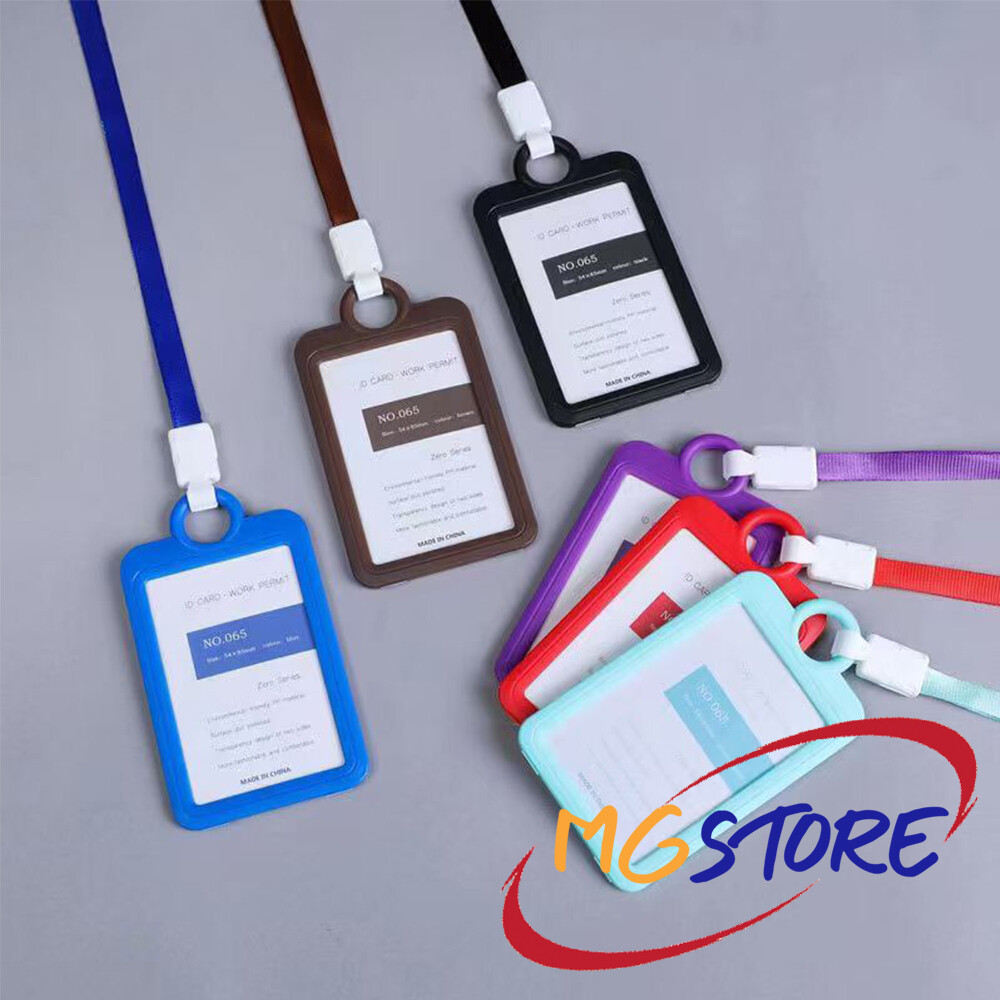 Colourful ID Card Holder with Lanyard | Lazada