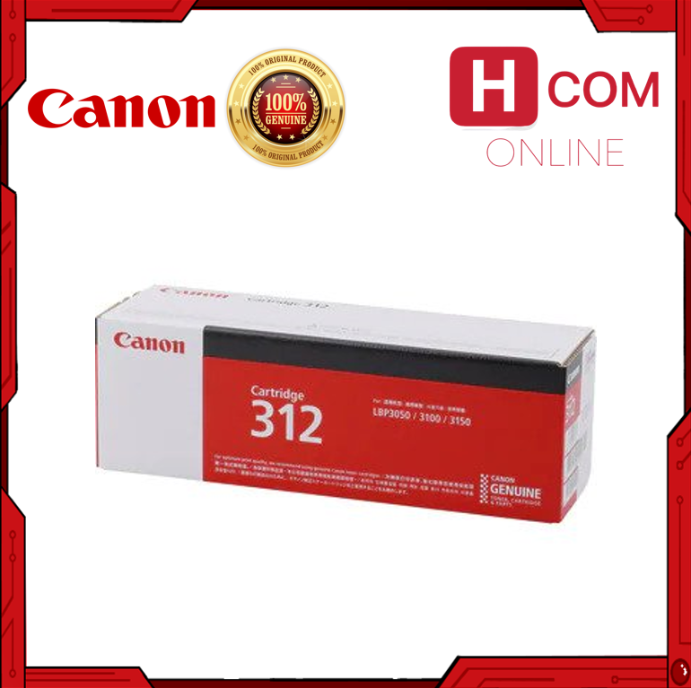 CANON 312 BLACK TONER CARTRIDGE [100% ORIGINAL] | Lazada