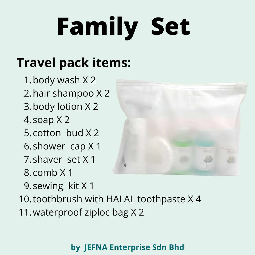 HALAL Travel Set / Basic Travel Set / Travel Amenities / Travel ...