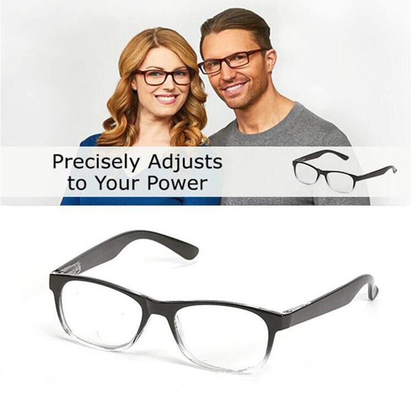 One Power Readers Auto Adjusting Bifocal Reading Glasses +50 to +250 ...