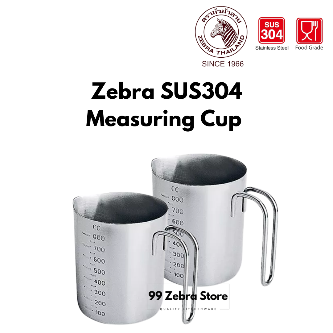 Zebra Stainless Steel SUS304 Measuring Mug 800cc / Measuring Cup | Lazada