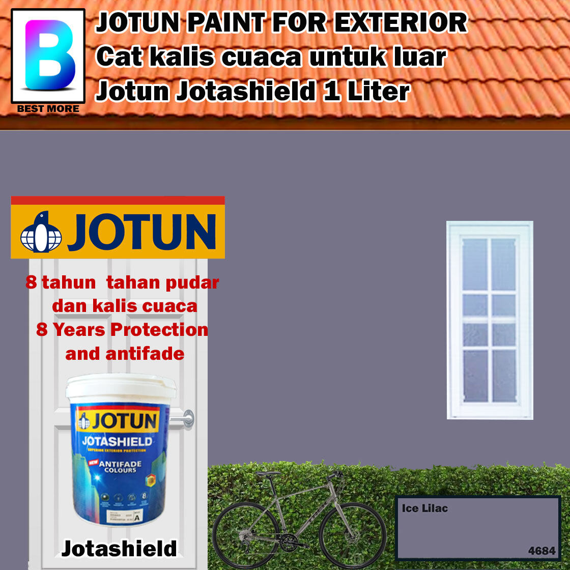 Jotun Jotashield Paint 1 & 5 Liter Ice Lilac 4684 / Alice Blue 4241 ... Jotun Jotashield Paint 1 & 5 Liter Ice Lilac 4684 / Alice Blue 4241 ...