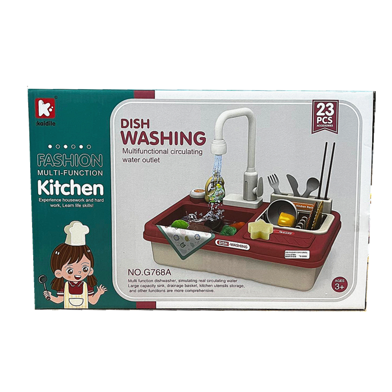 Dish Washing Toys Sink Toy With Water Kitchen Pretend Play Set | Lazada