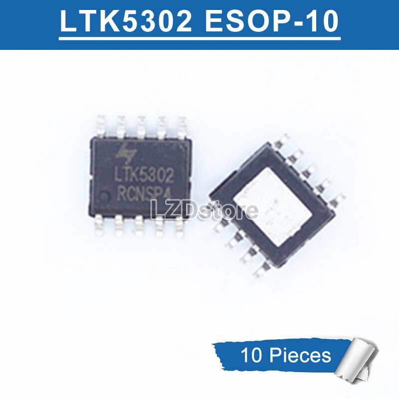 10pcs LTK5302 ESOP-10 LTK 5302 ESOP10 SOP-10 SMD Synchronous Boost 11W Audio Amplifier Chip IC ...