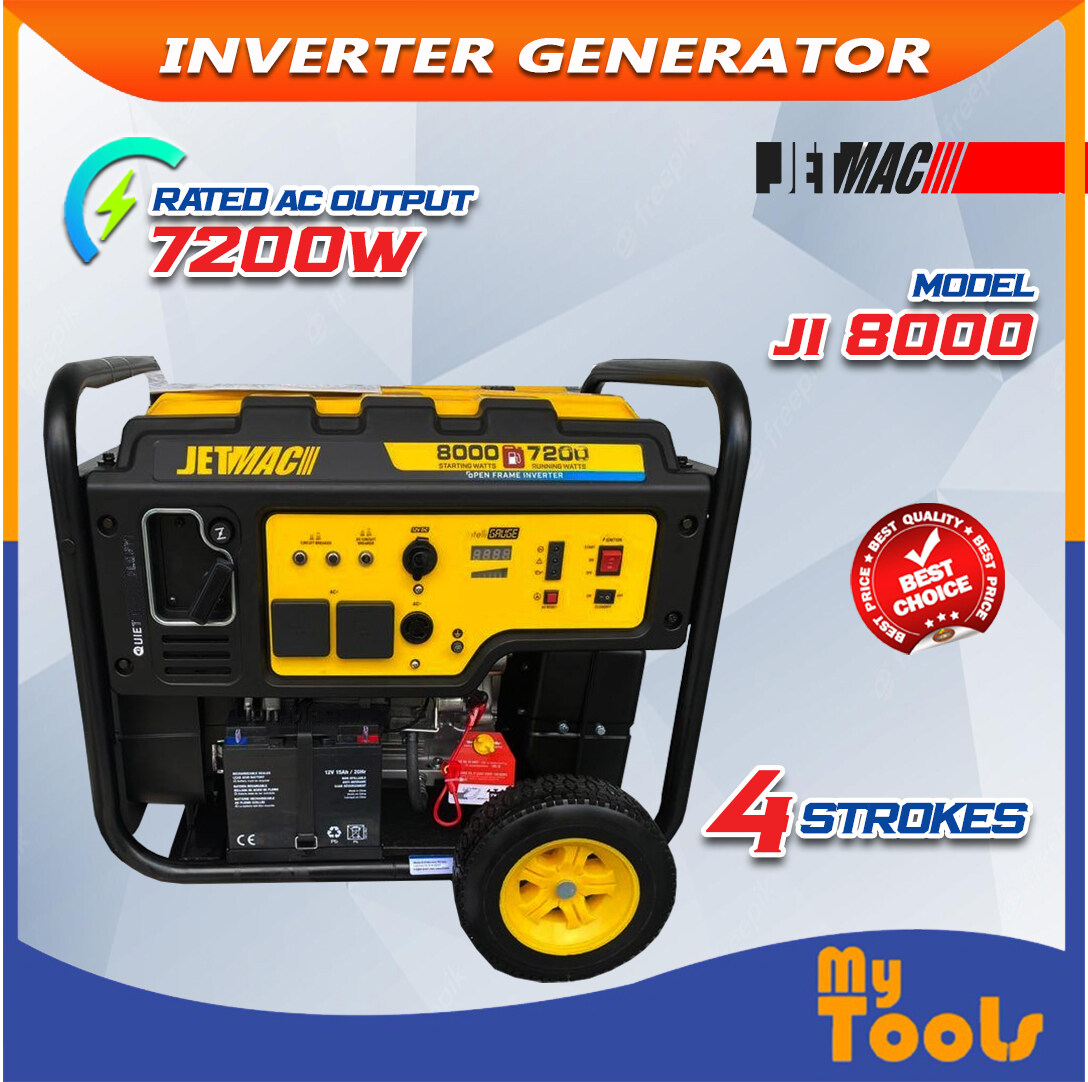 Mytools Jetmac Inverter Generator JI 8000 (key Starter) 240V | Lazada