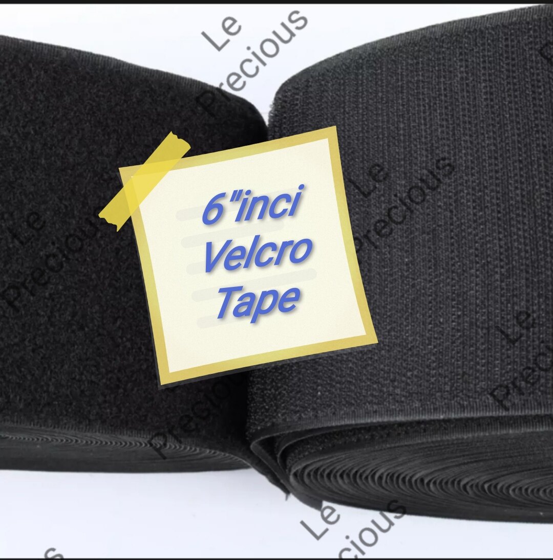 6"inci Velcro Tape 相思带 魔术贴 Tanpa Gum/6"INCH Non Adhensive Velcro Tape ...